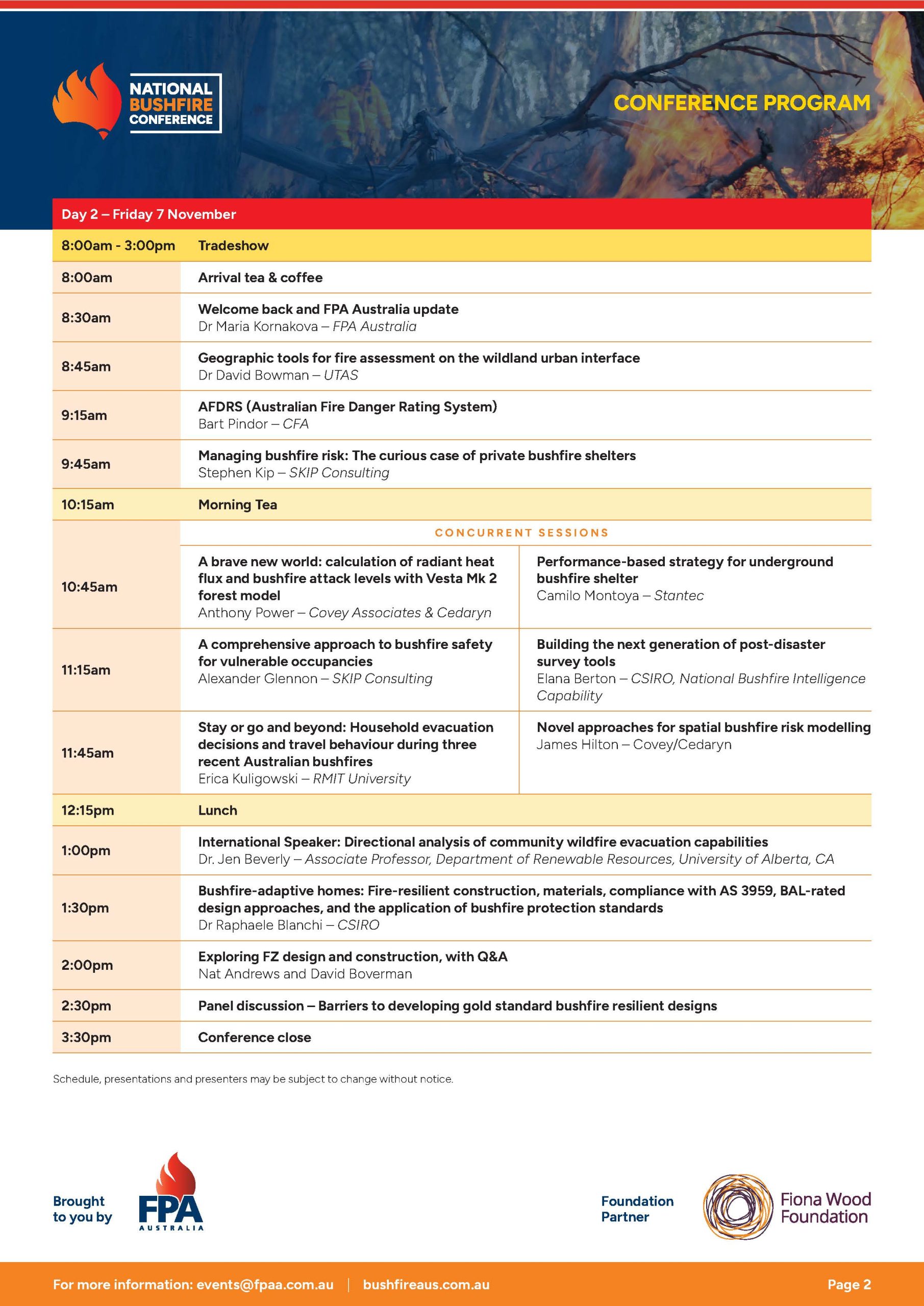 Home - National Bushfire Conference 2025
